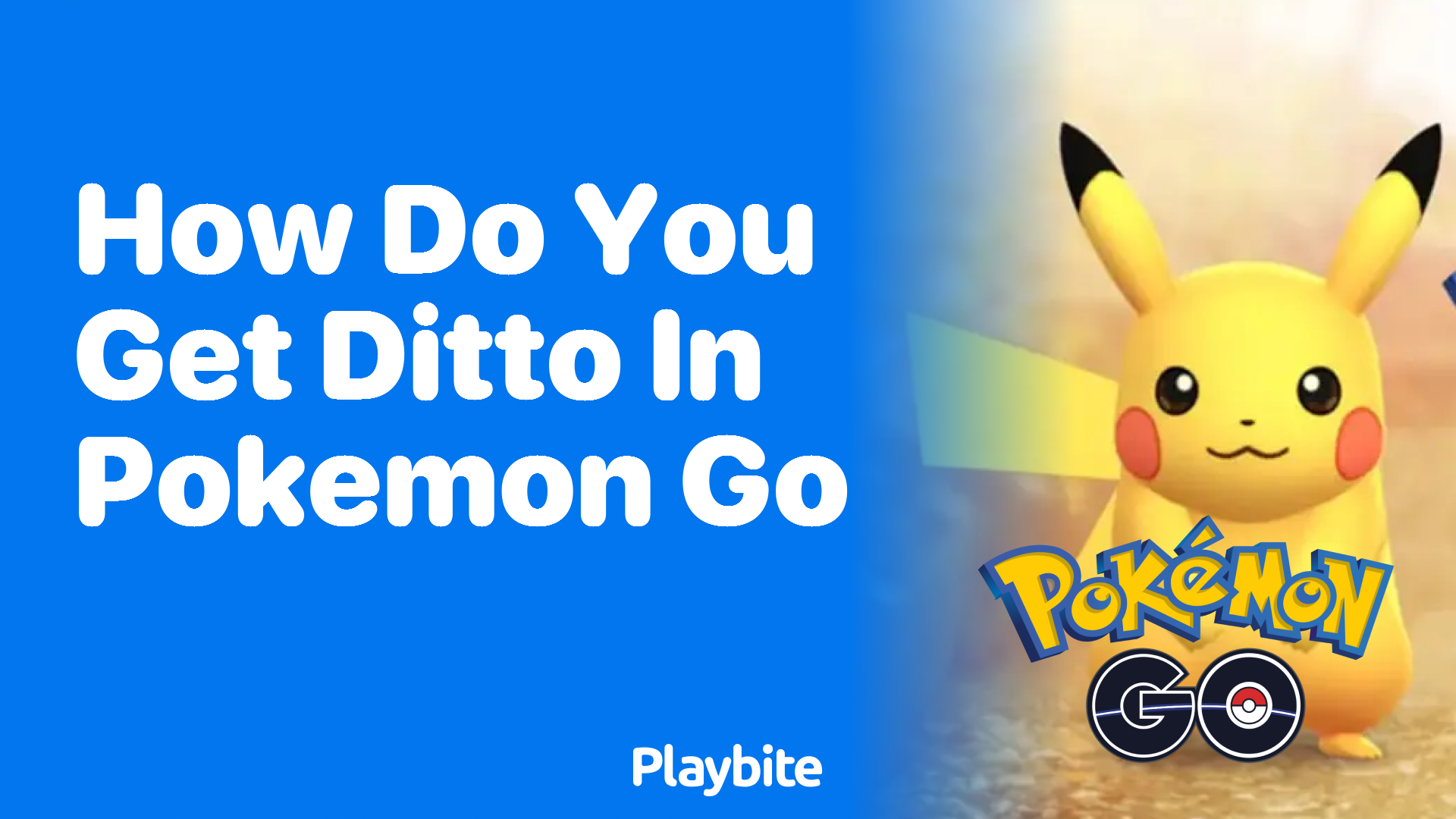 Catching Ditto in Pokemon GO: How Do You Do It? - Playbite
