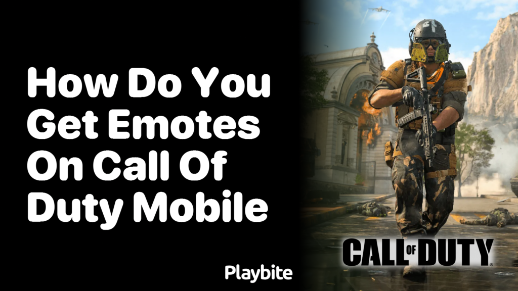 How Do You Get Emotes on Call of Duty Mobile? - Playbite