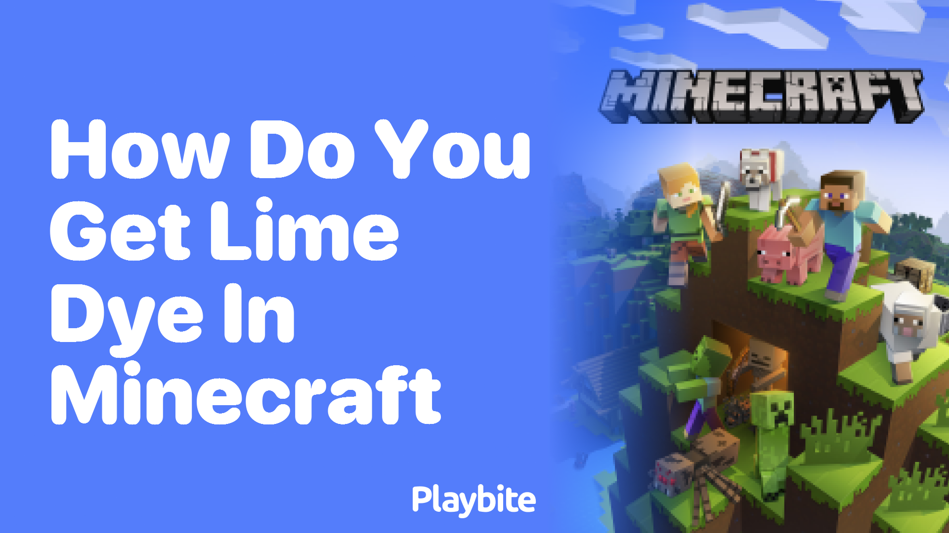 How Do You Get Lime Dye in Minecraft? - Playbite