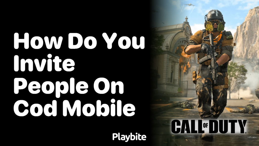 How Do You Invite People on COD Mobile? - Playbite