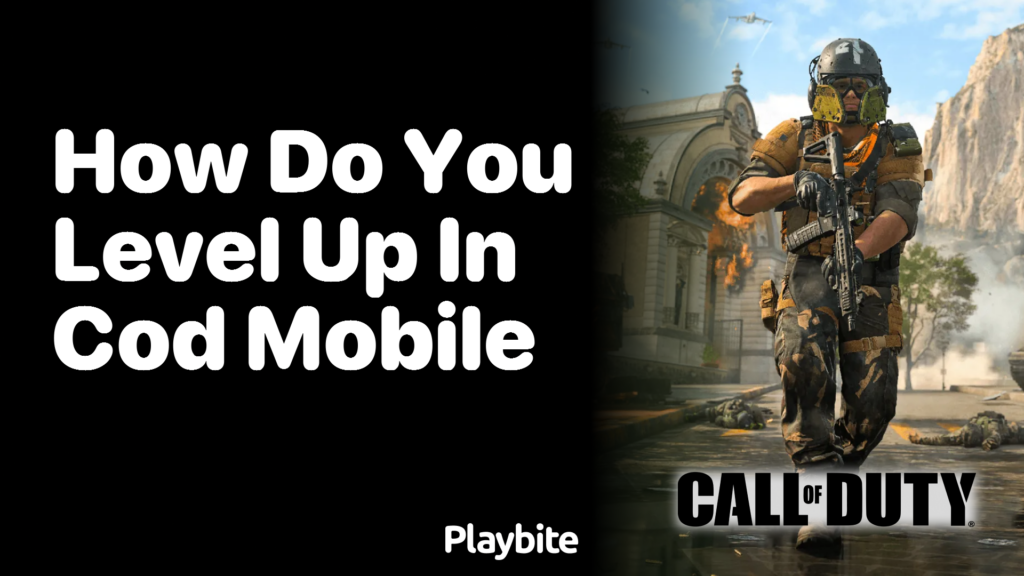 How Do You Level Up in CoD Mobile? - Playbite