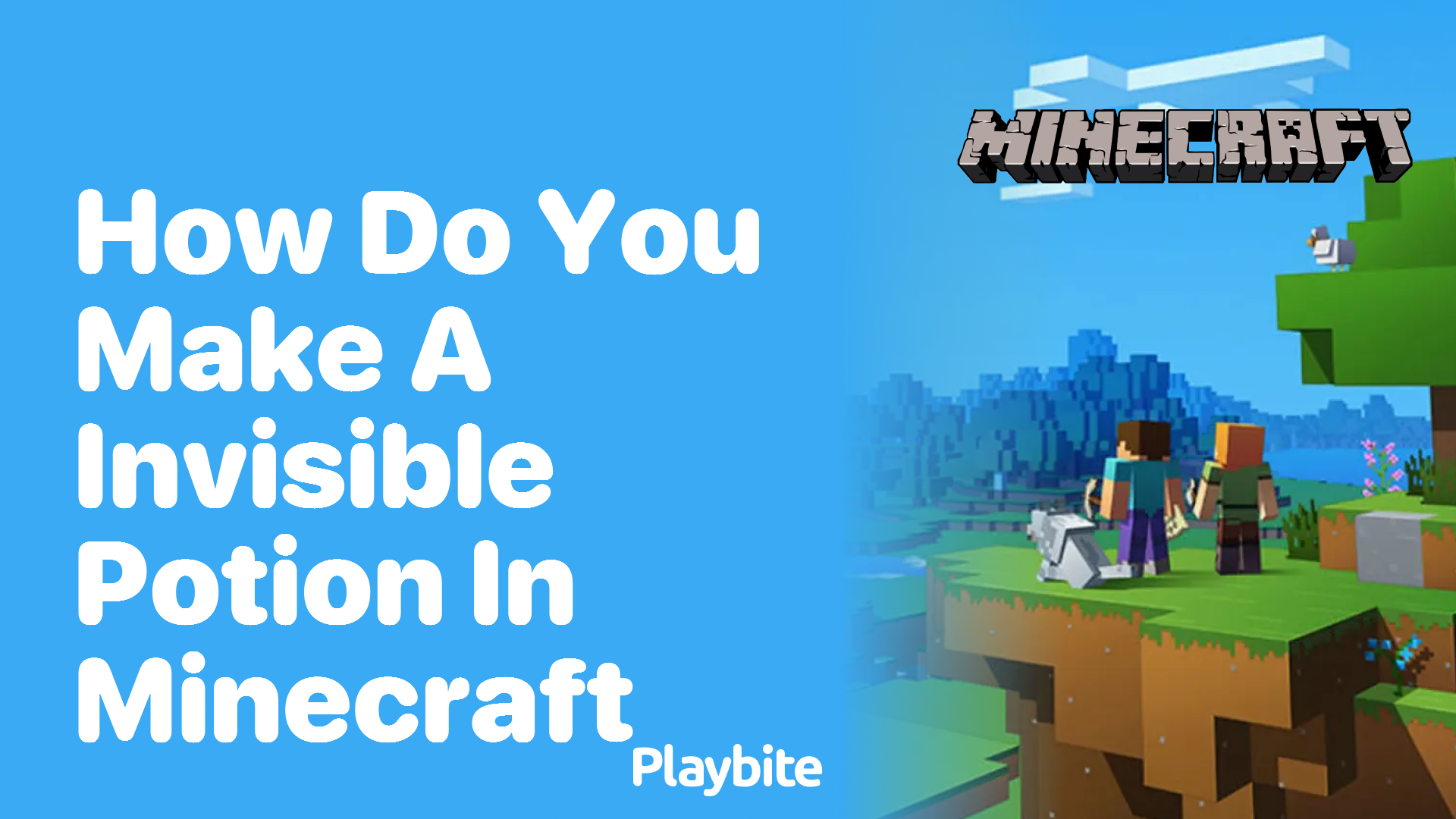 How to Make an Invisible Potion in Minecraft - Playbite