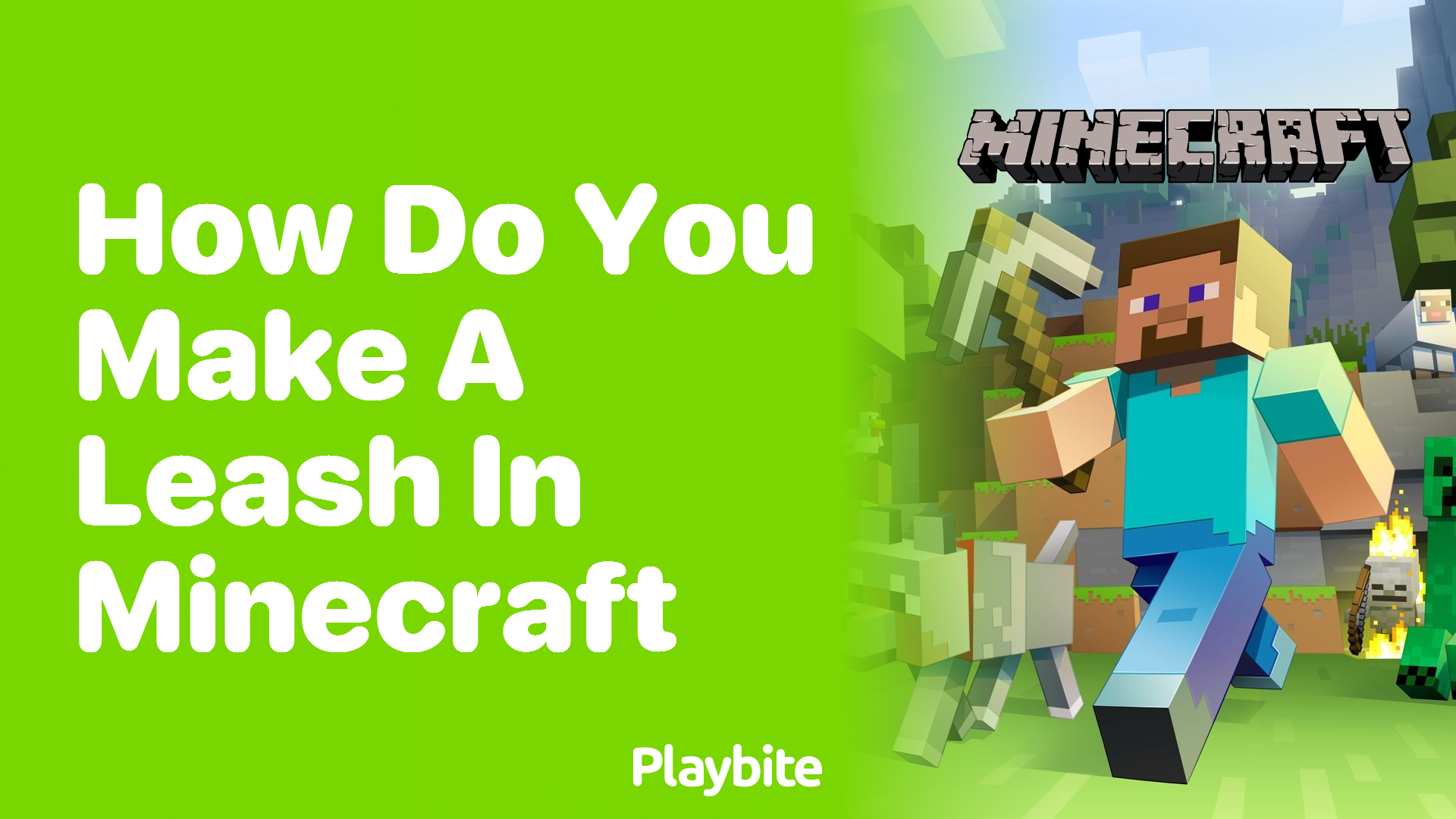 How Do You Make a Leash in Minecraft? - Playbite