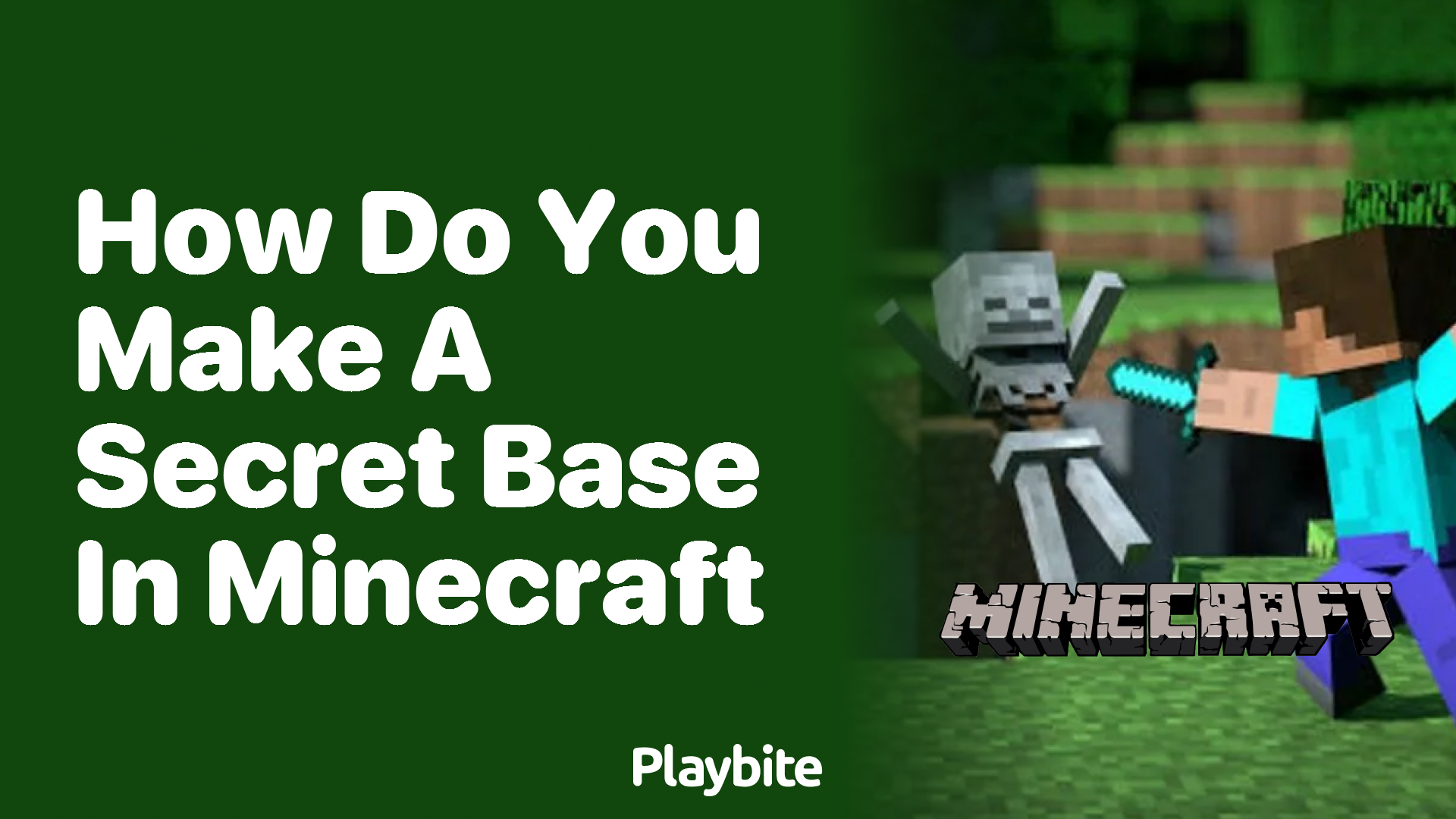 How Do You Make a Secret Base in Minecraft? - Playbite
