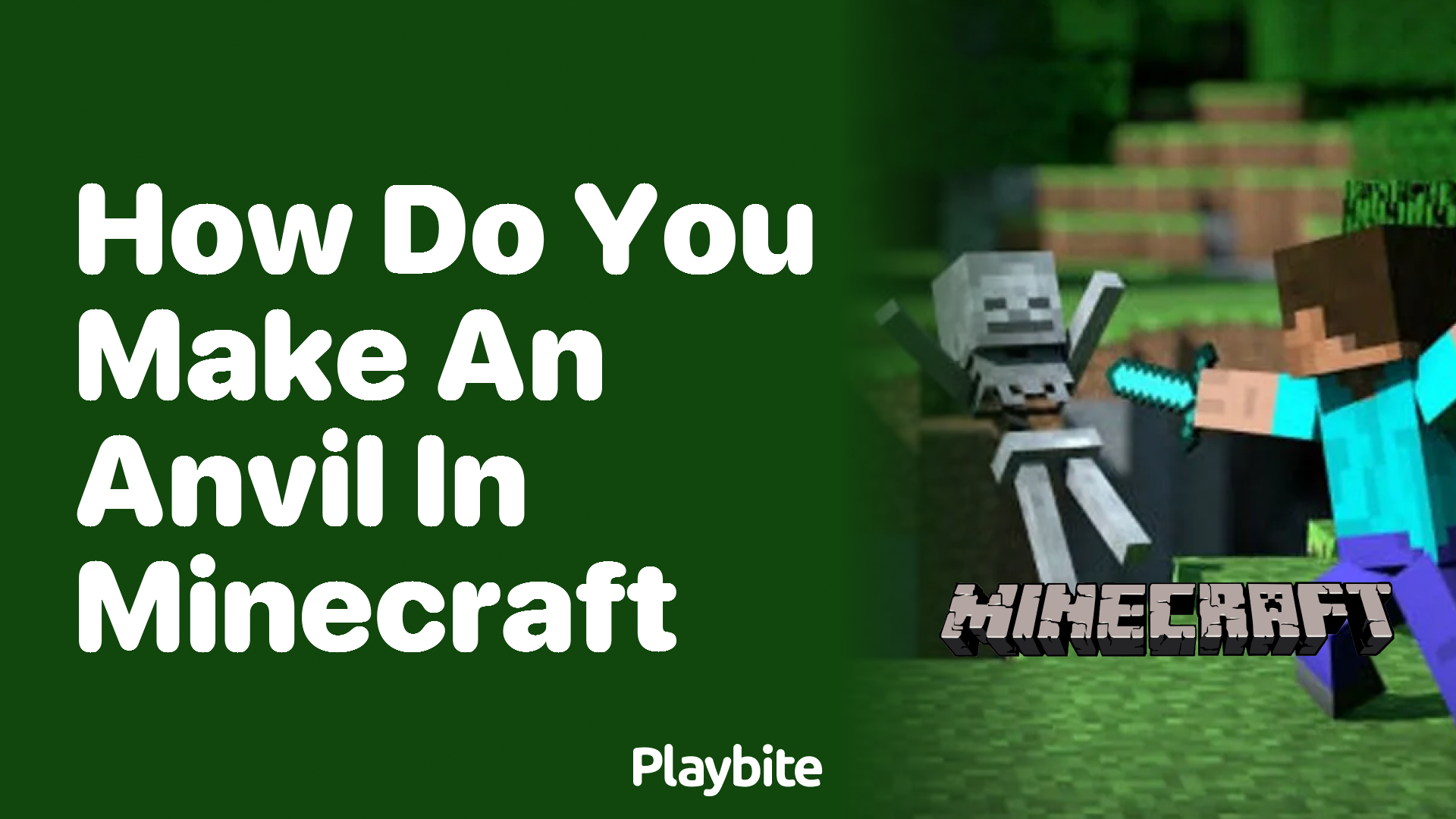 How Do You Make an Anvil in Minecraft? - Playbite