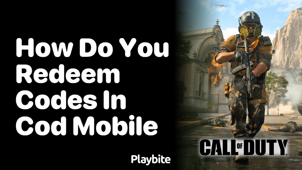 How Do You Redeem Codes in COD Mobile? - Playbite