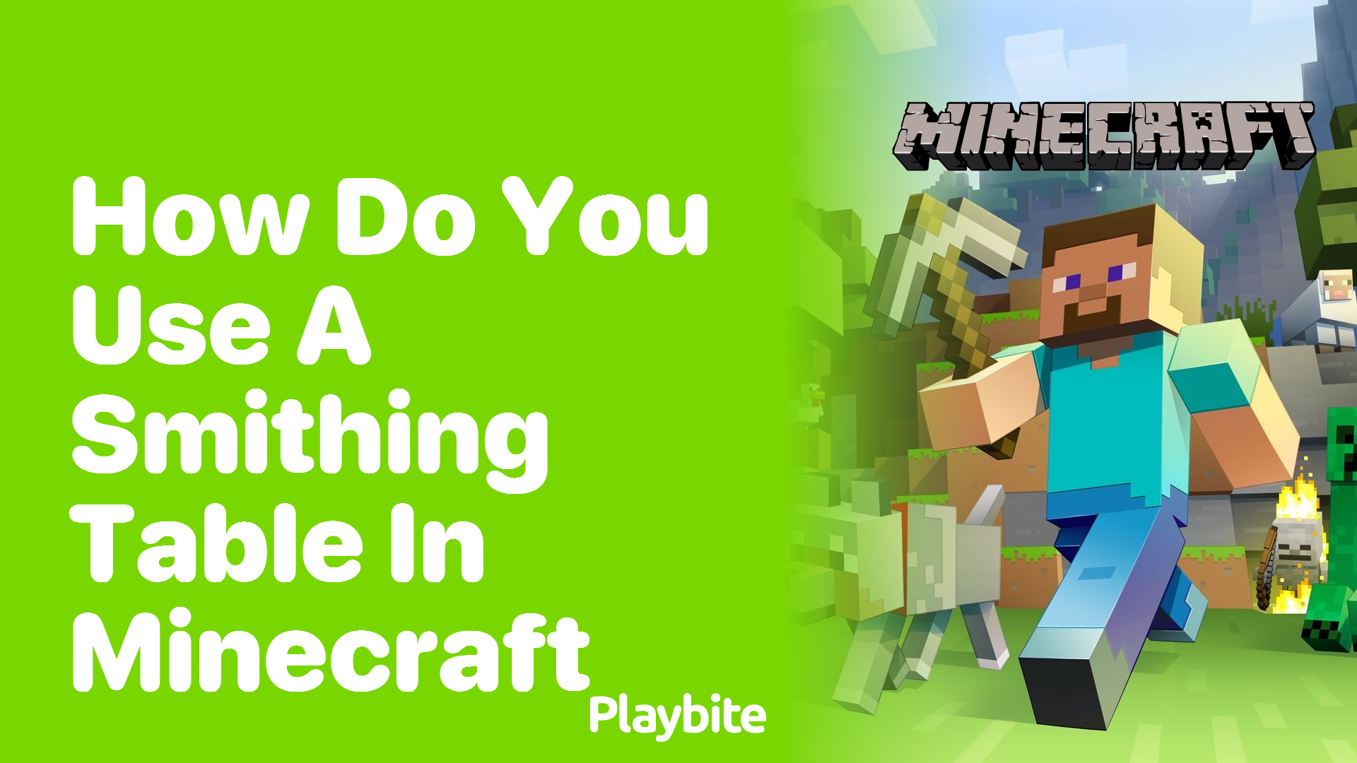 How Do You Use a Smithing Table in Minecraft? - Playbite