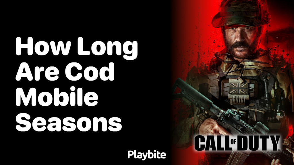 How Long Are COD Mobile Seasons? - Playbite