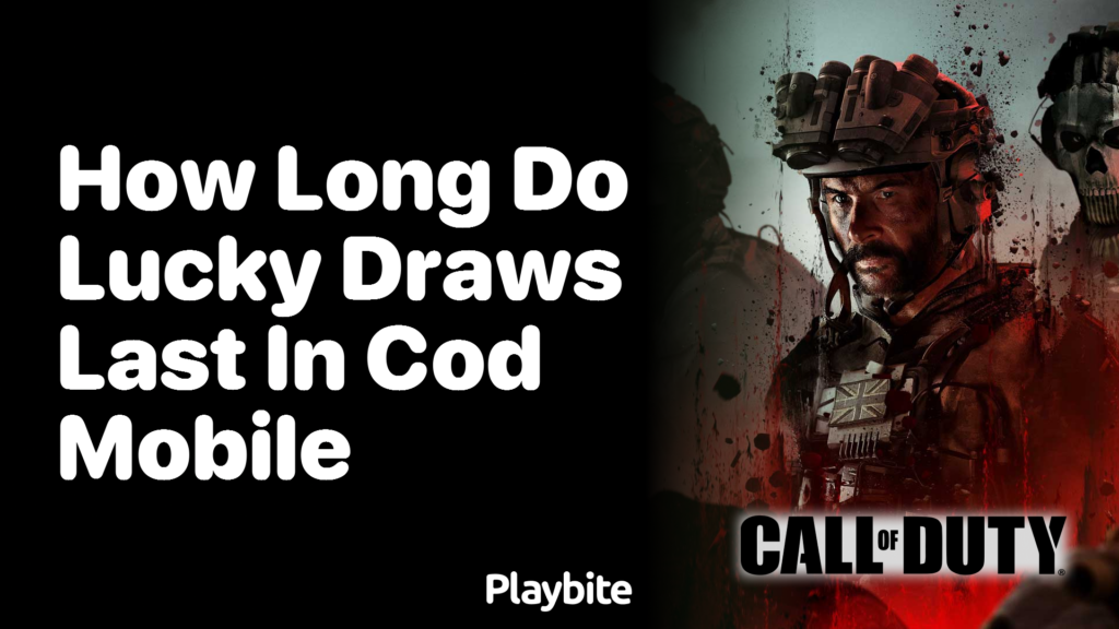 How Long Do Lucky Draws Last in COD Mobile? - Playbite