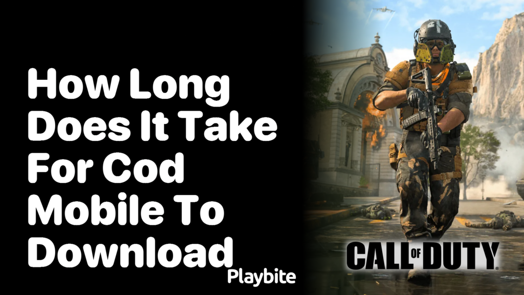 How Long Does It Take for COD Mobile to Download? - Playbite