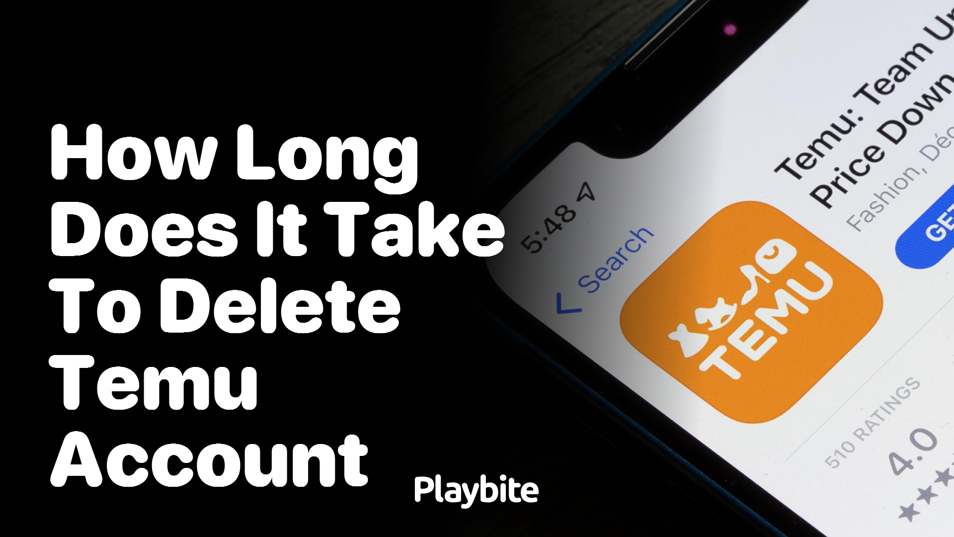 How Long Does It Take to Delete a Temu Account? - Playbite
