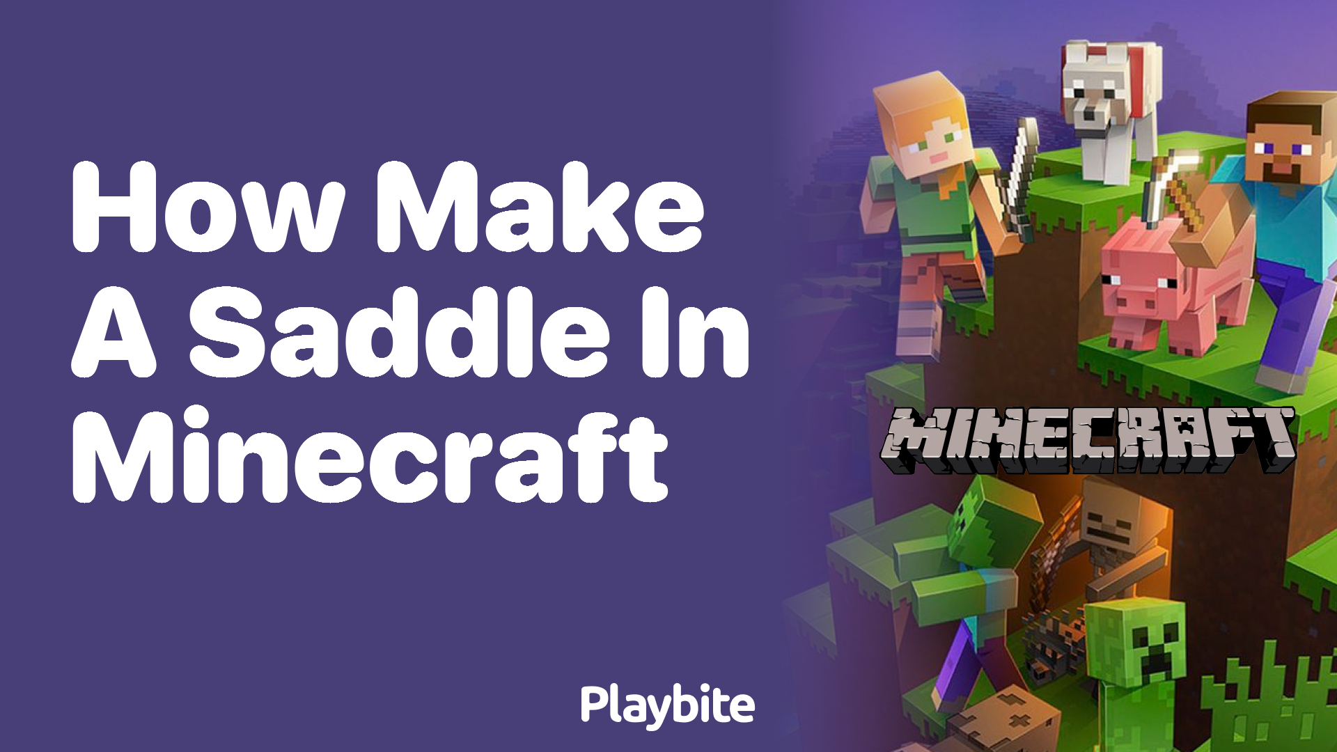 How to Make a Saddle in Minecraft - Playbite