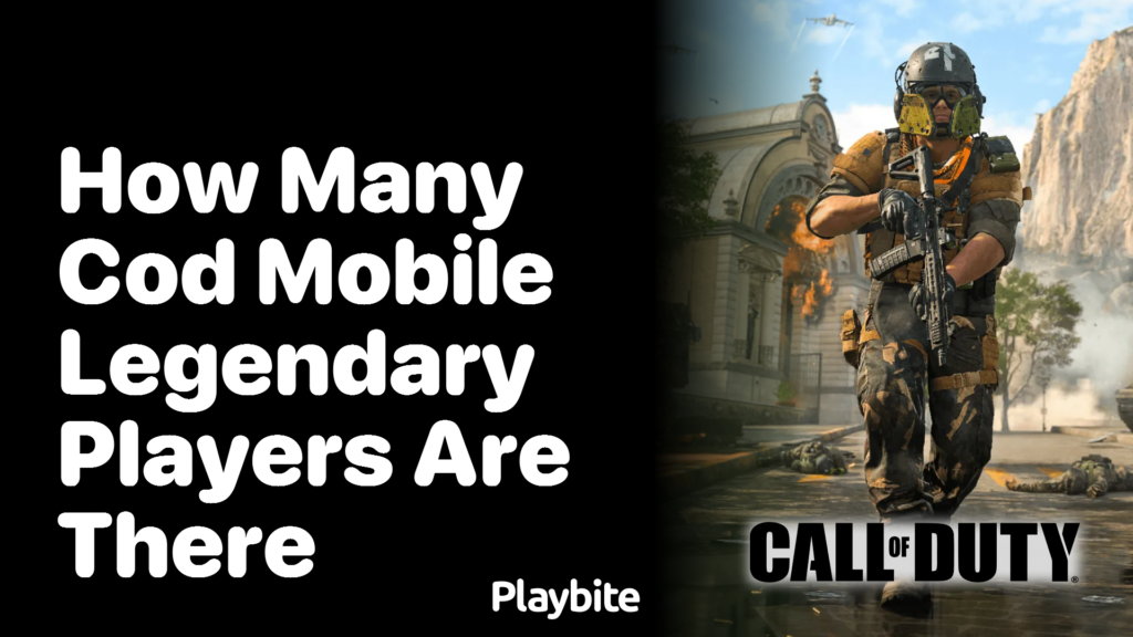 How many Legendary Players are there in COD Mobile? - Playbite
