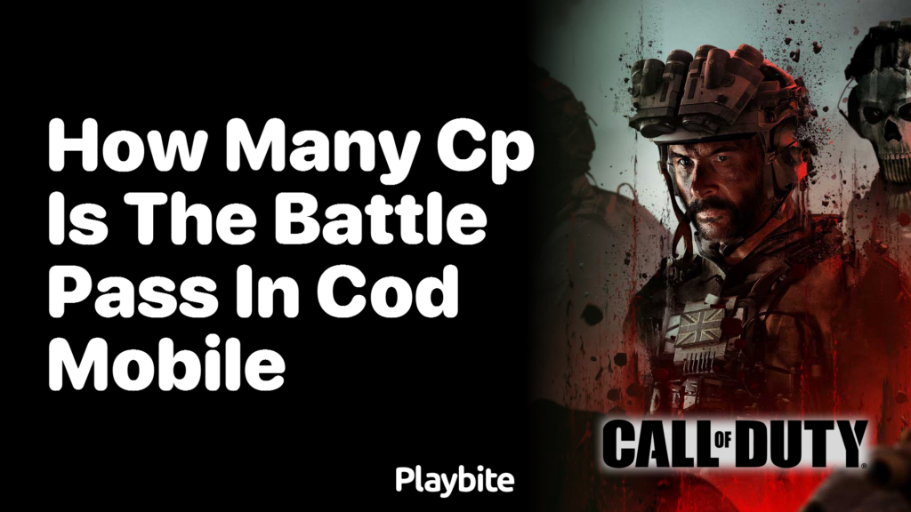 How Many CP is the Battle Pass in COD Mobile? - Playbite