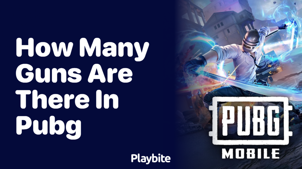How Many Guns Are There in PUBG Mobile? - Playbite