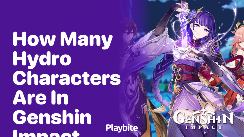 How many Hydro characters are in Genshin Impact? - Playbite