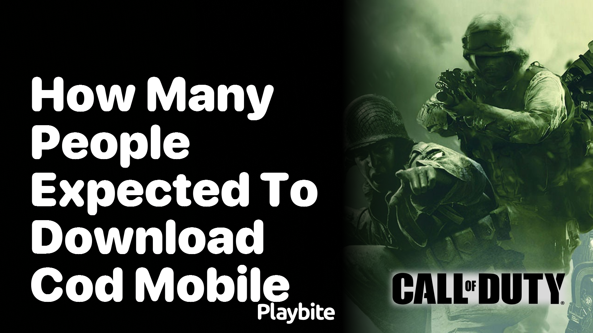 How Many People Are Expected to Download COD Mobile? - Playbite