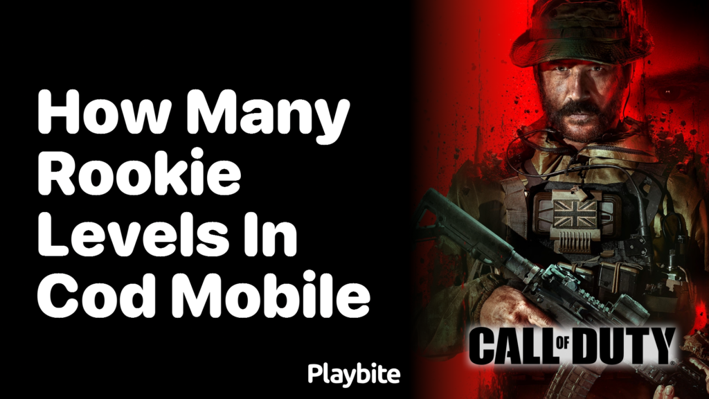 How Many Rookie Levels Are There in COD Mobile? - Playbite