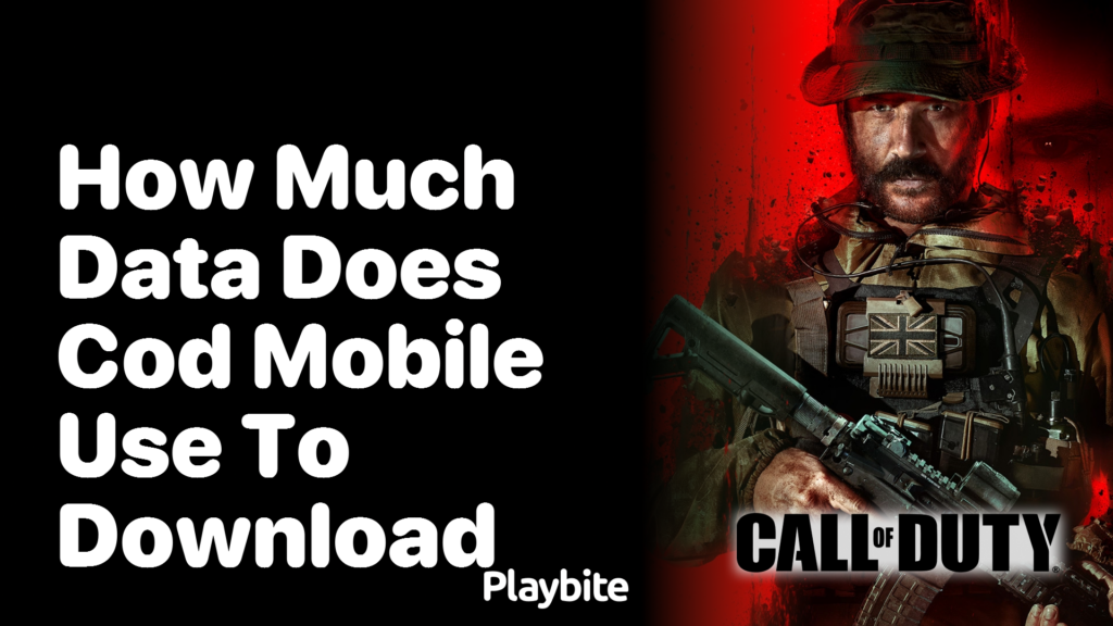 How Much Data Does COD Mobile Use to Download? - Playbite