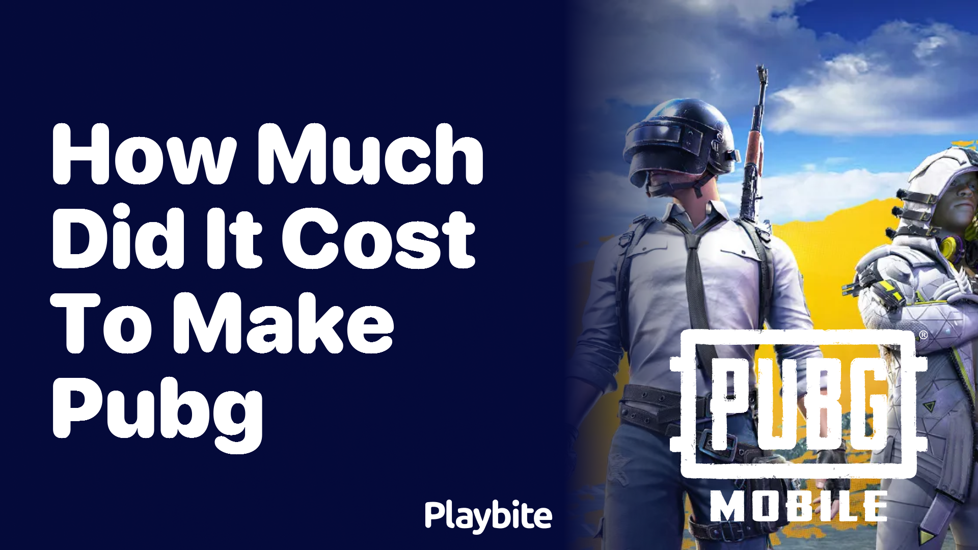 How Much Did It Cost to Make PUBG Mobile? - Playbite