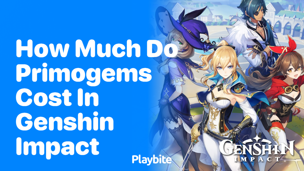 How Much Do Primogems Cost in Genshin Impact? - Playbite