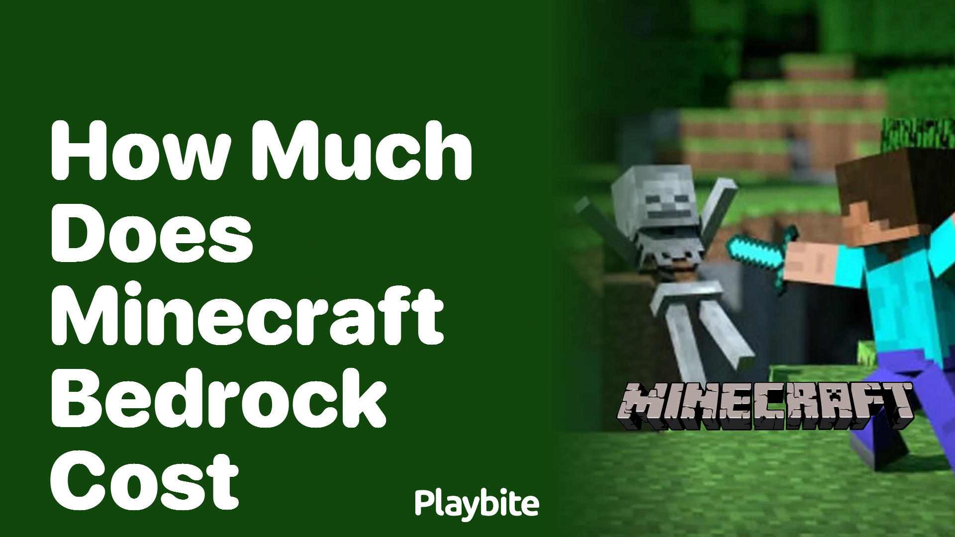 How Much Does Minecraft Bedrock Cost? - Playbite