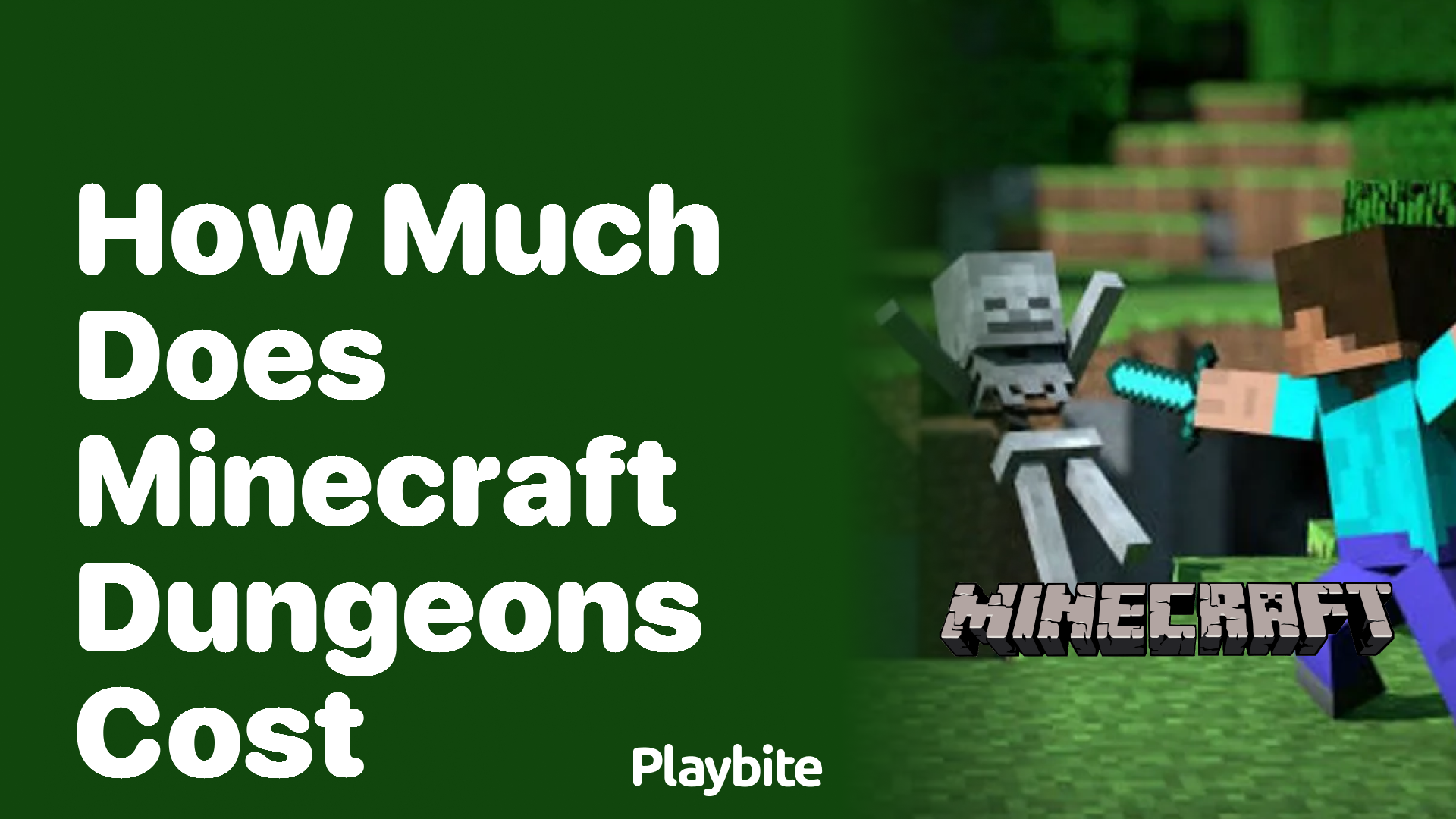 How Much Does Minecraft Dungeons Cost? - Playbite