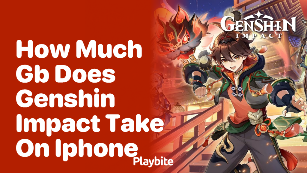 How Much GB Does Genshin Impact Take on iPhone? - Playbite