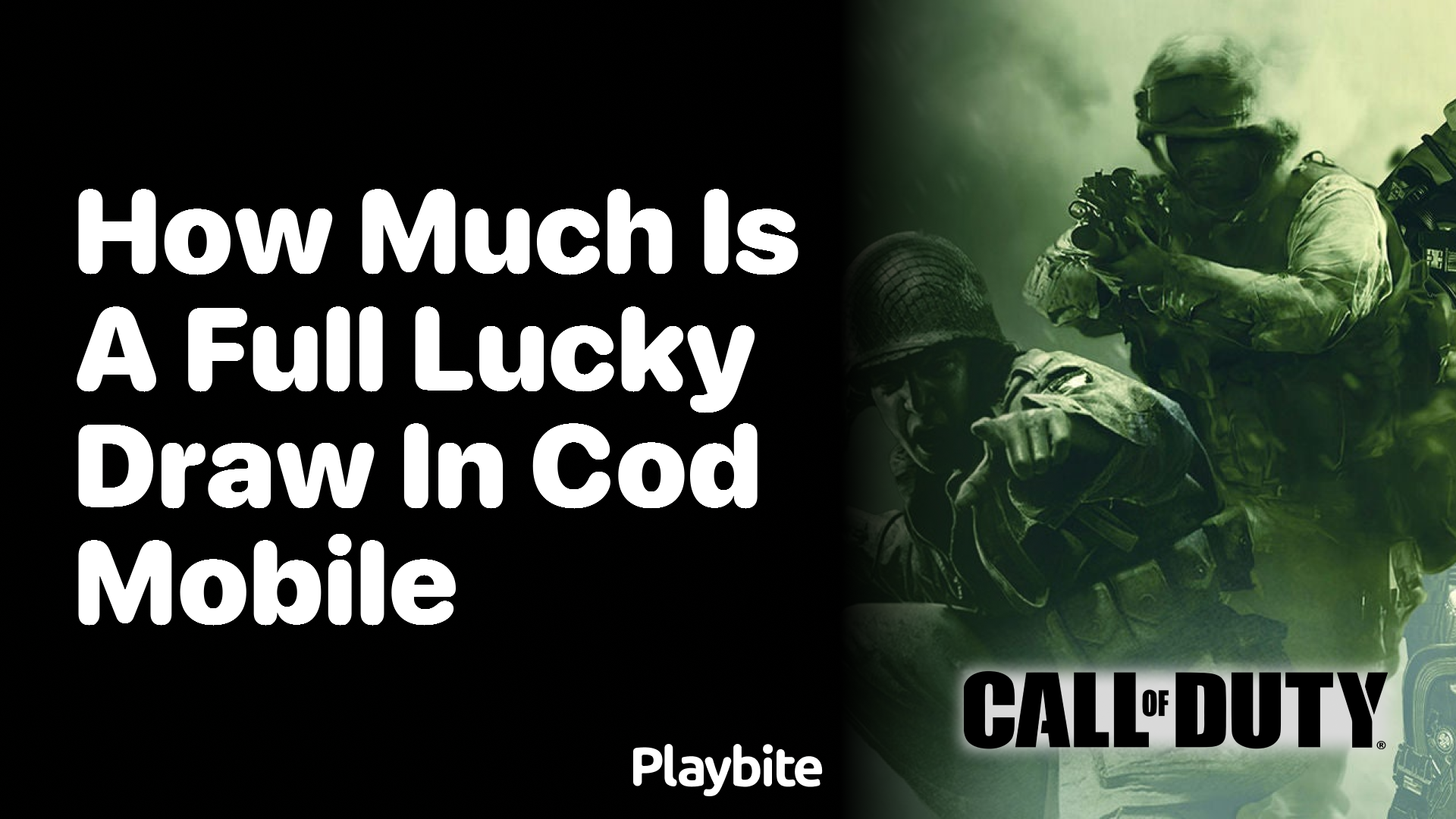 How Much Does a Full Lucky Draw Cost in COD Mobile? - Playbite