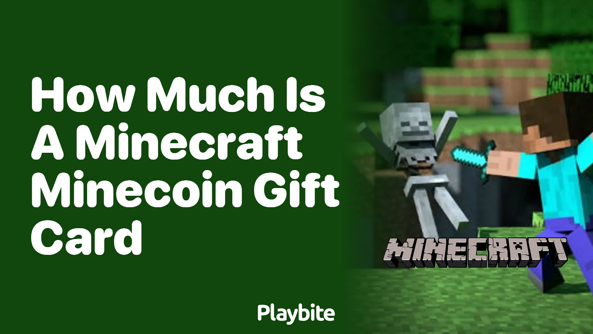 How Much Does a Minecraft Minecoin Gift Card Cost? - Playbite