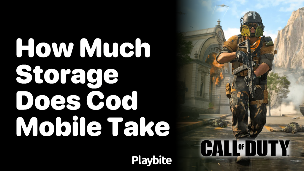 How Much Storage Does Call of Duty Mobile Require? - Playbite