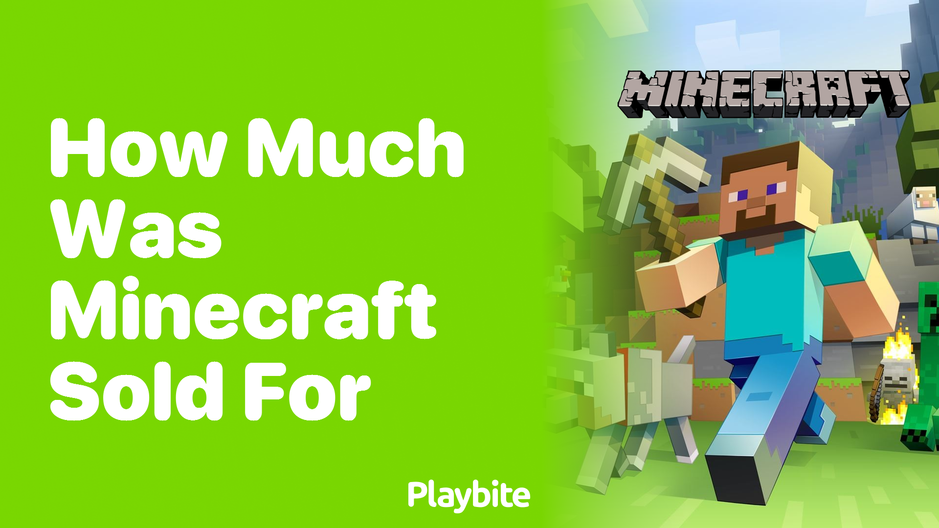 How Much Was Minecraft Sold For? - Playbite