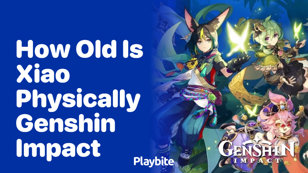 How Old is Xiao Physically in Genshin Impact? - Playbite