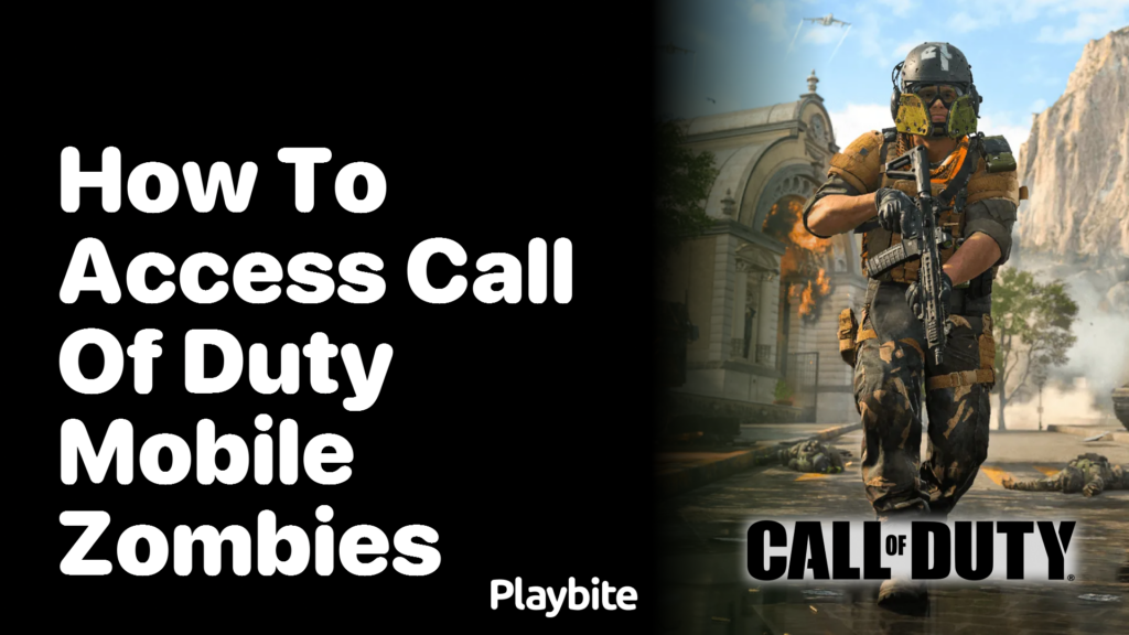 How to Access Call of Duty Mobile Zombies Mode - Playbite