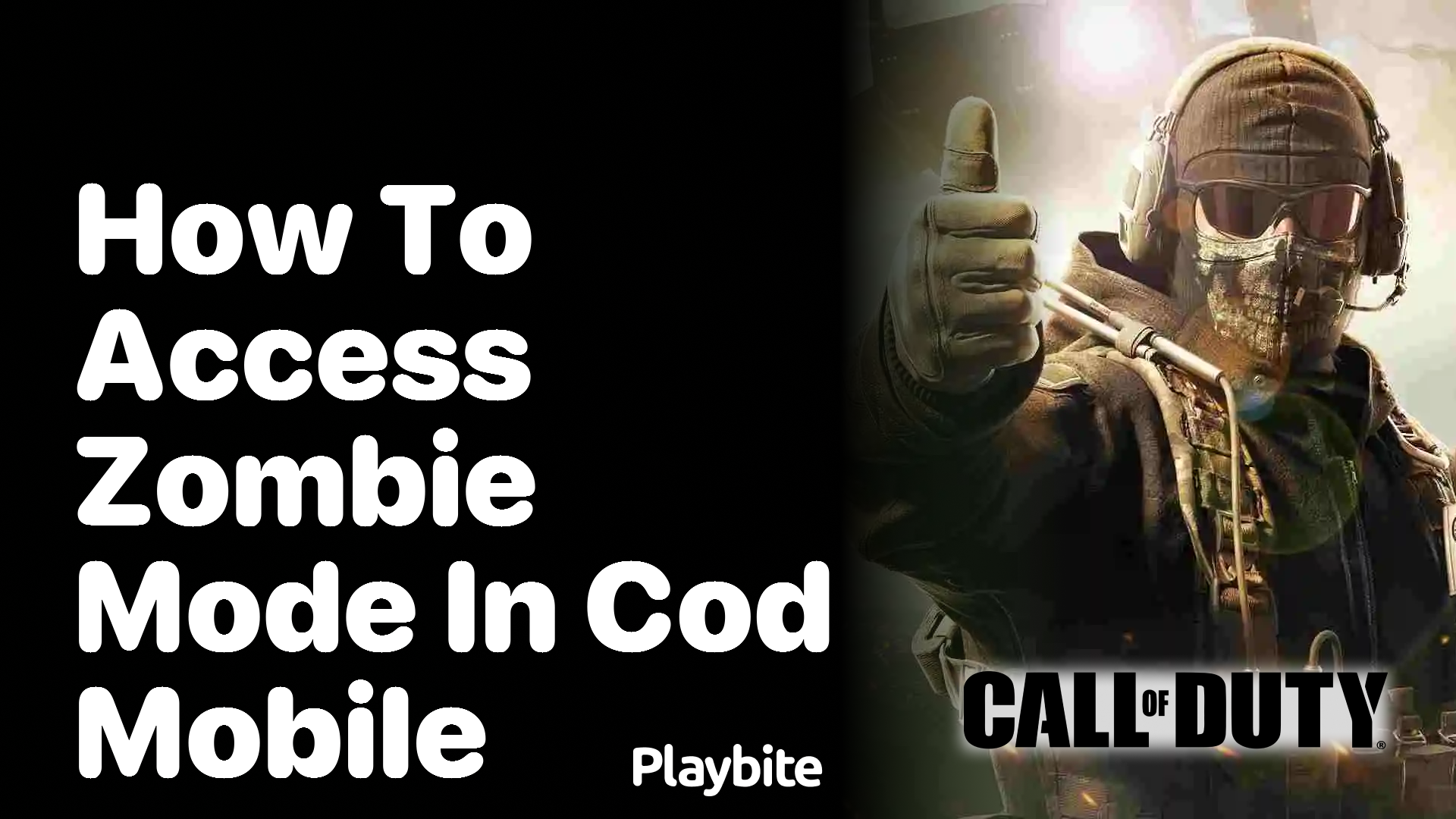 How To Access Zombie Mode In Cod Mobile Playbite