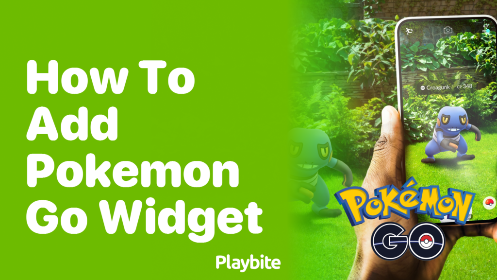 How to Add a Pokemon GO Widget to Your Smartphone - Playbite