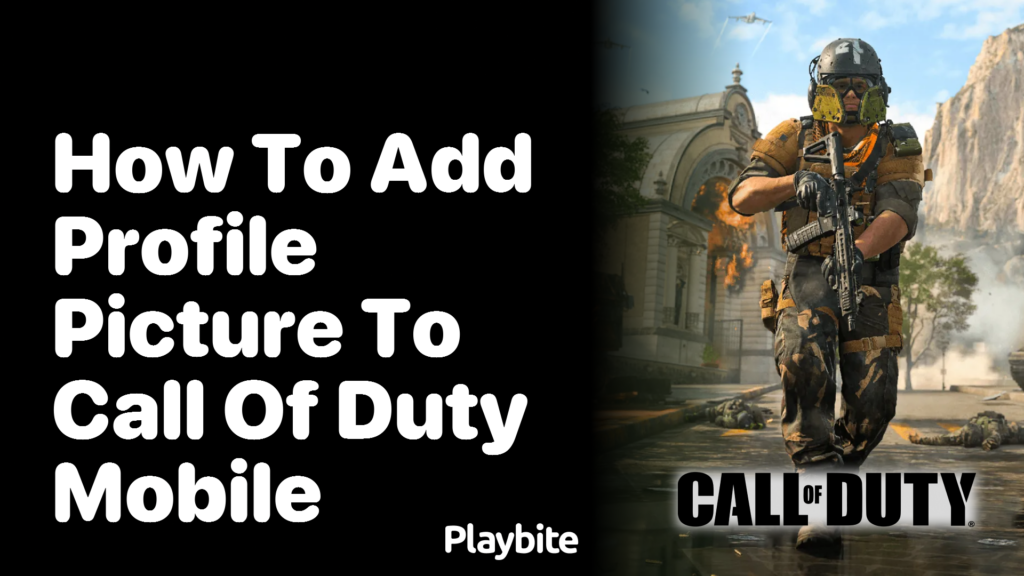 How to Add a Profile Picture to Call of Duty Mobile - Playbite