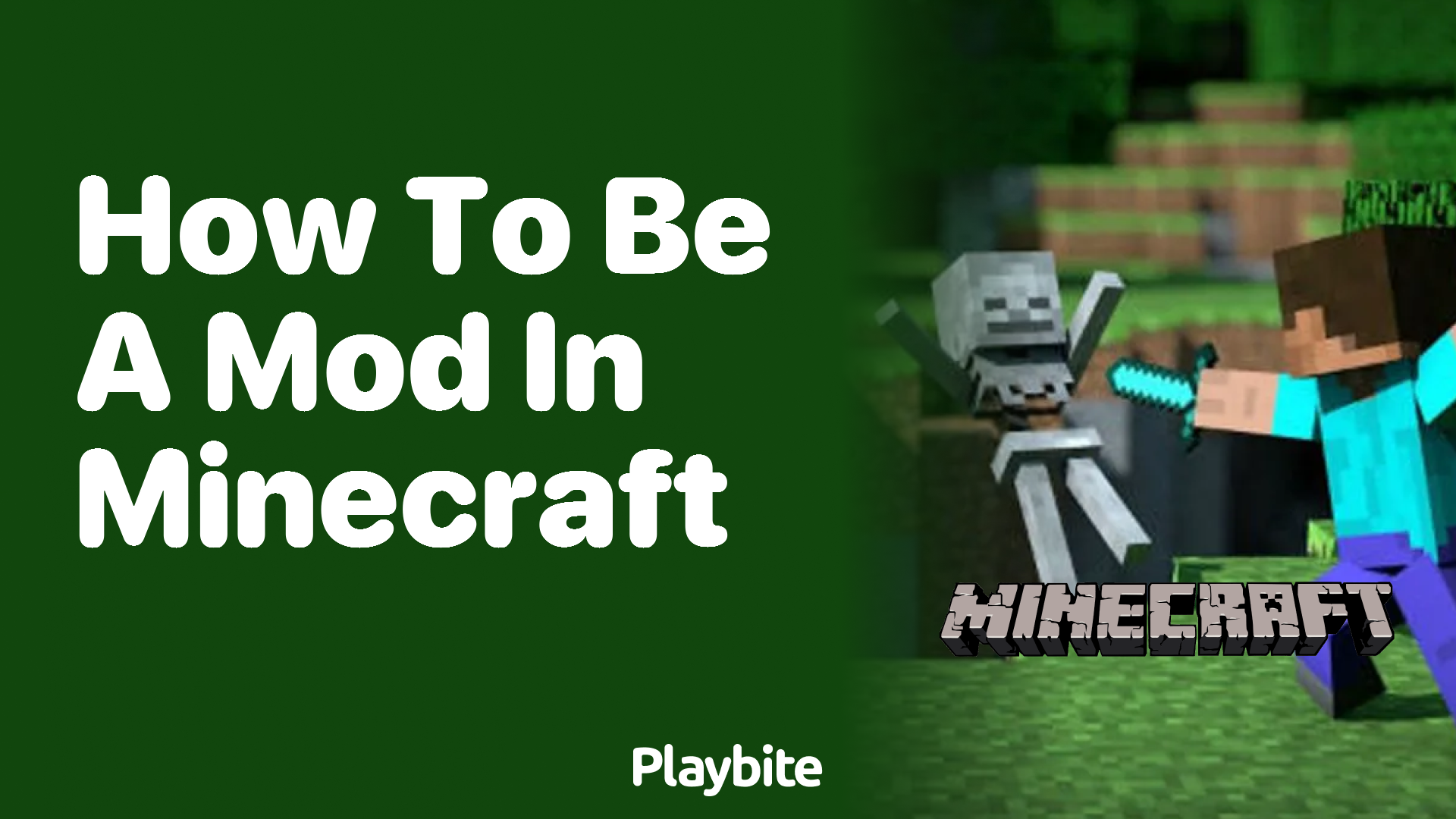 How to Become a Mod in Minecraft - Playbite