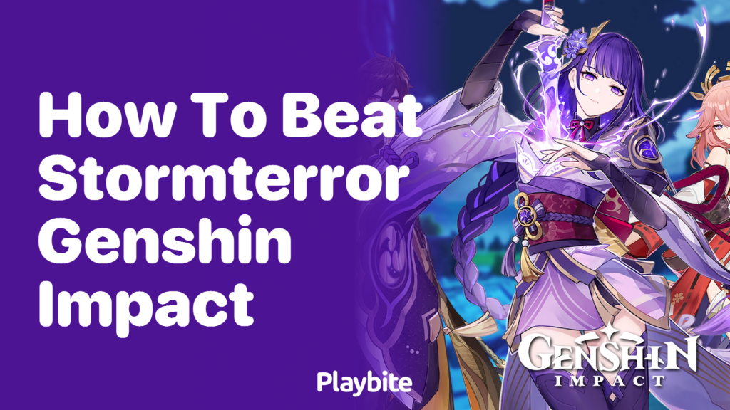 How to Beat Stormterror in Genshin Impact - Playbite