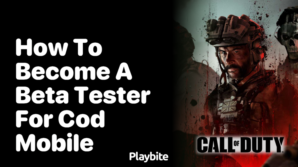 How to Become a Beta Tester for COD Mobile - Playbite