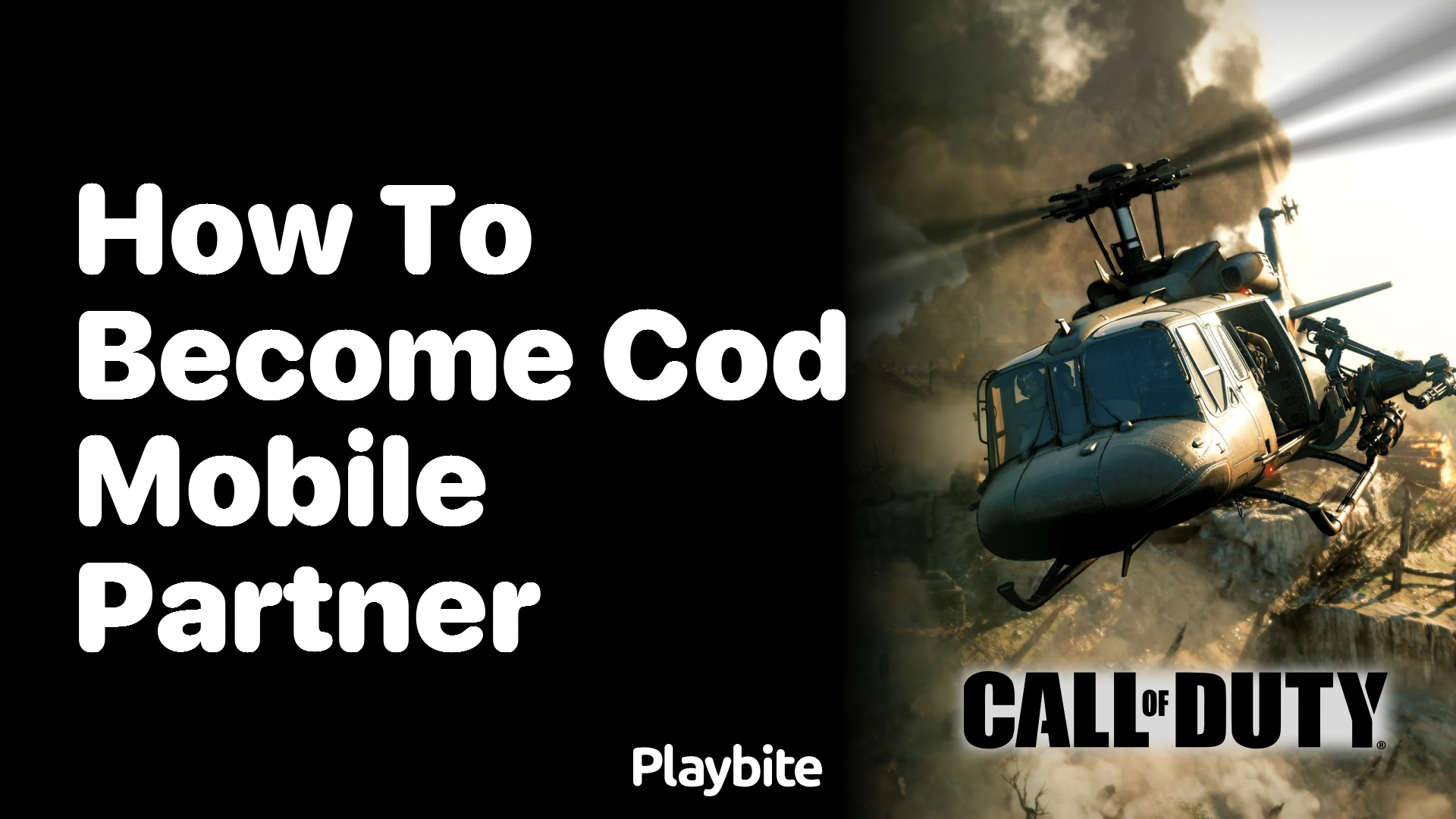 How to Become a COD Mobile Partner - Playbite