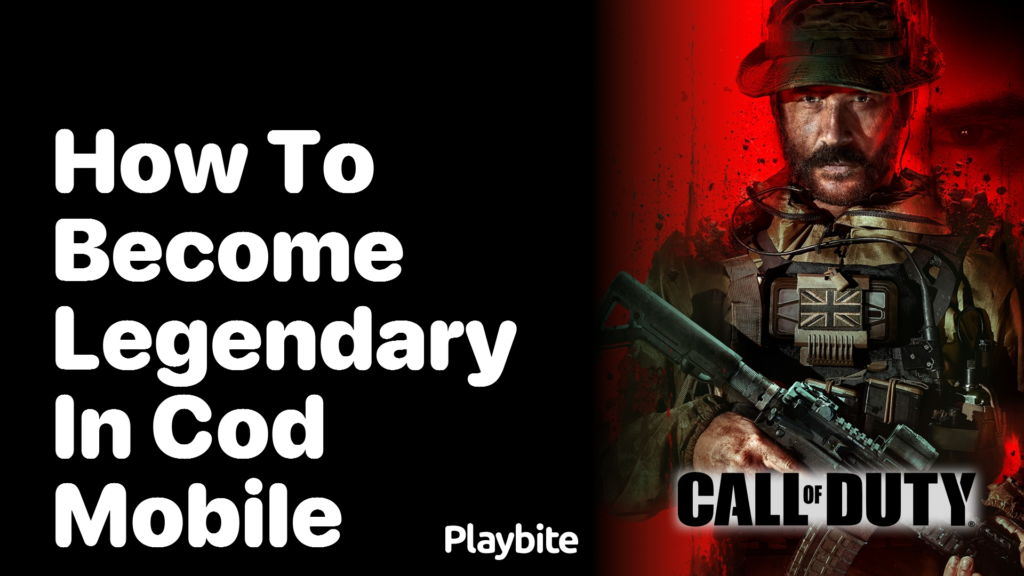 How to Become Legendary in COD Mobile - Playbite