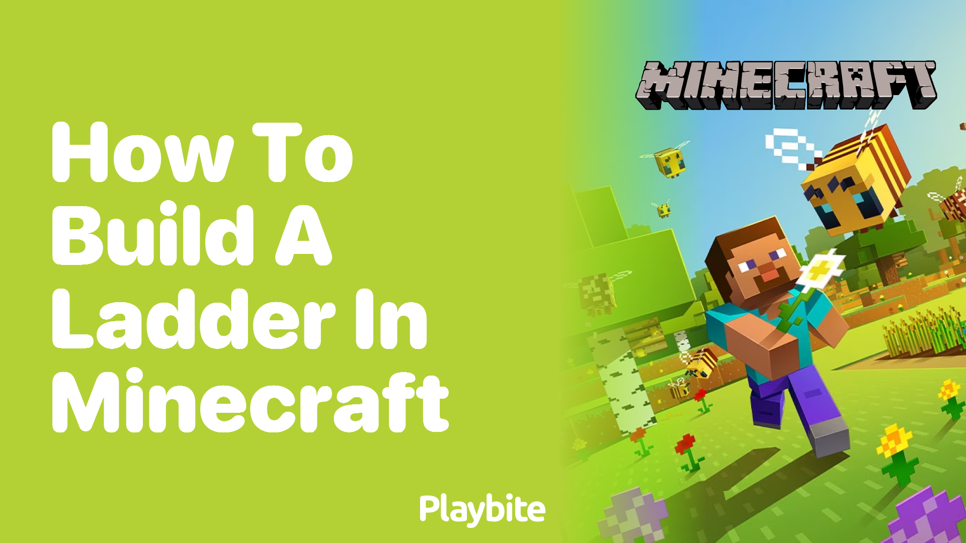 How to Build a Ladder in Minecraft - Playbite