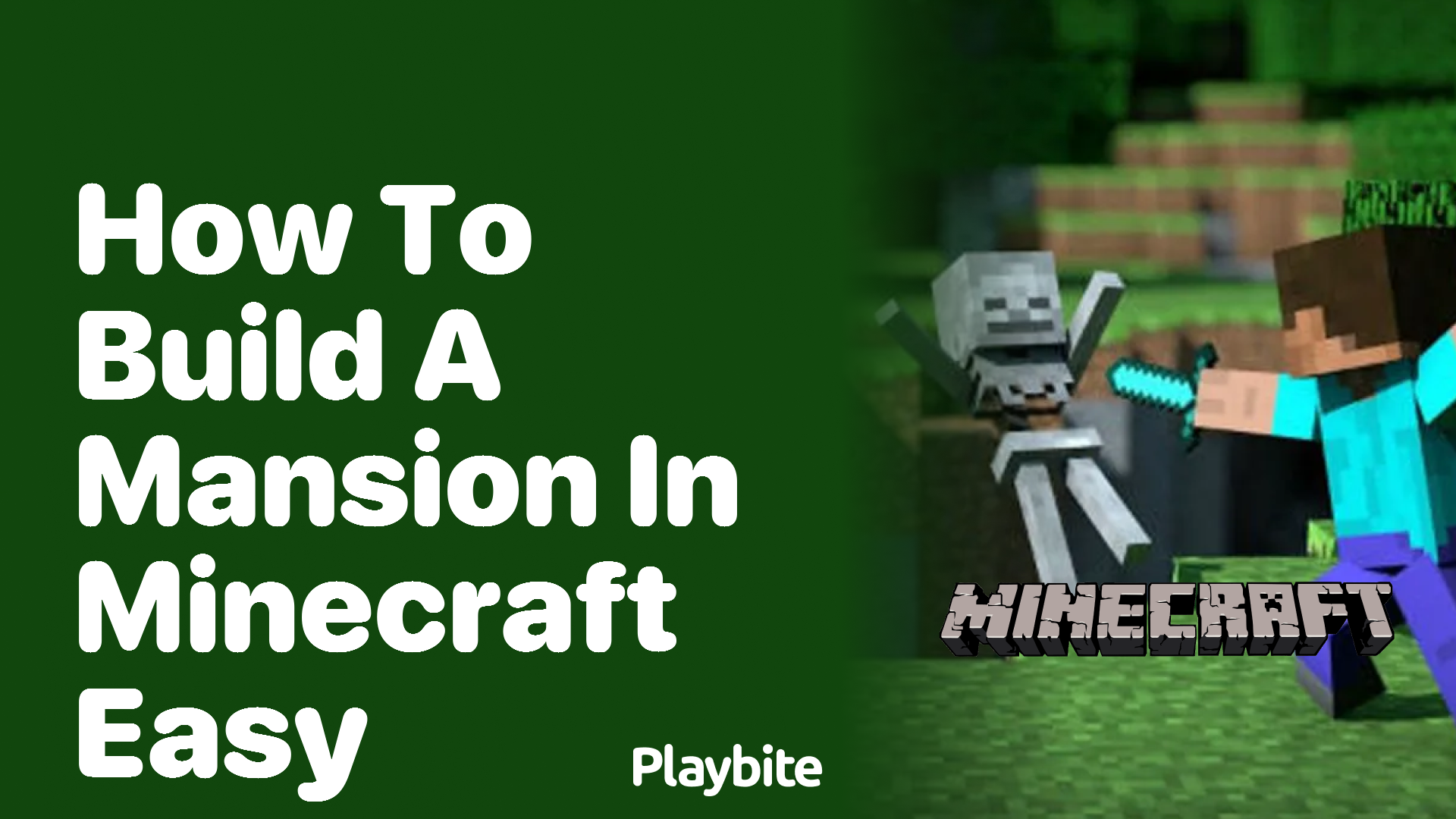 How to Build a Mansion in Minecraft Easily - Playbite