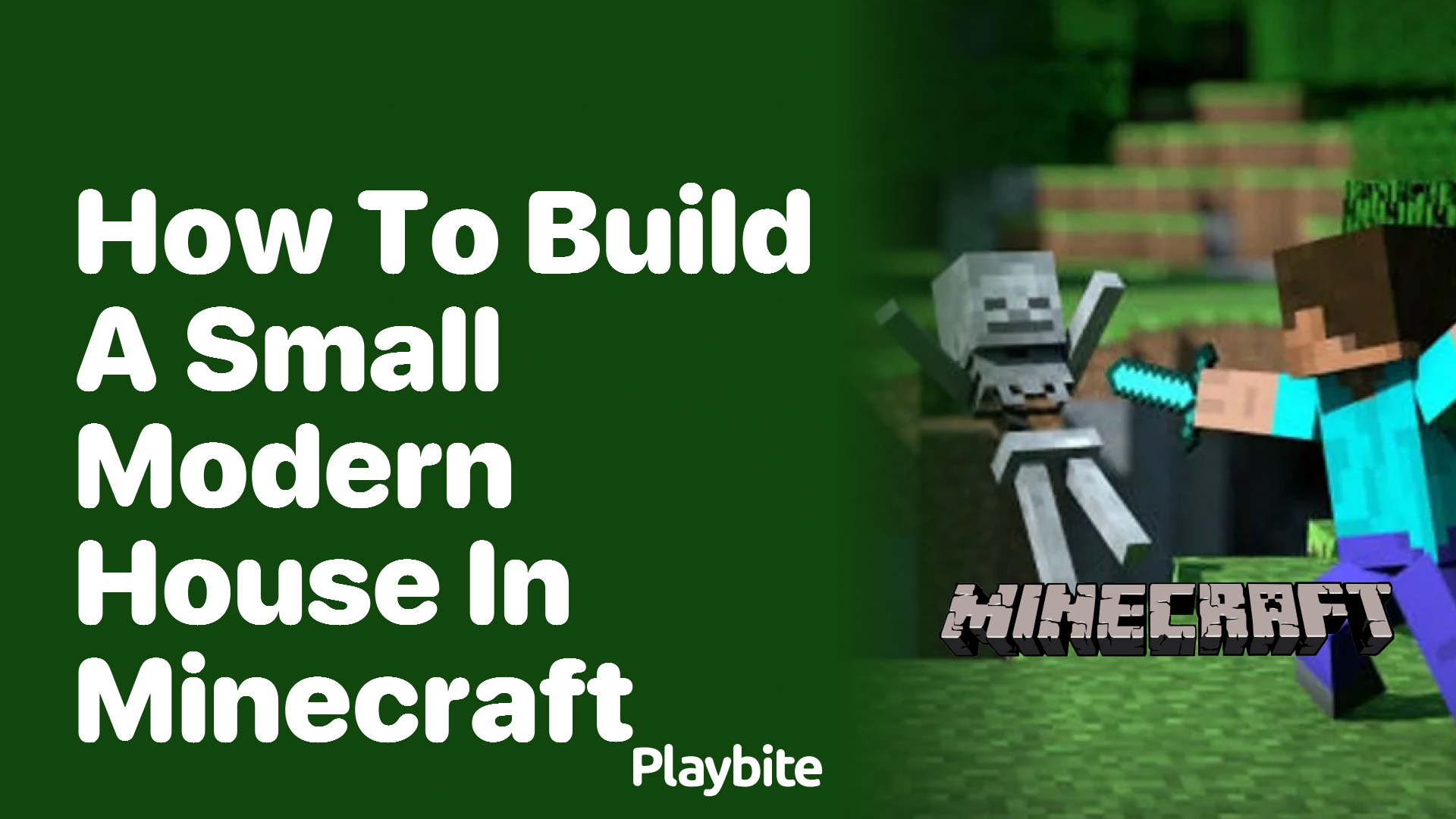 How to Build a Small Modern House in Minecraft - Playbite