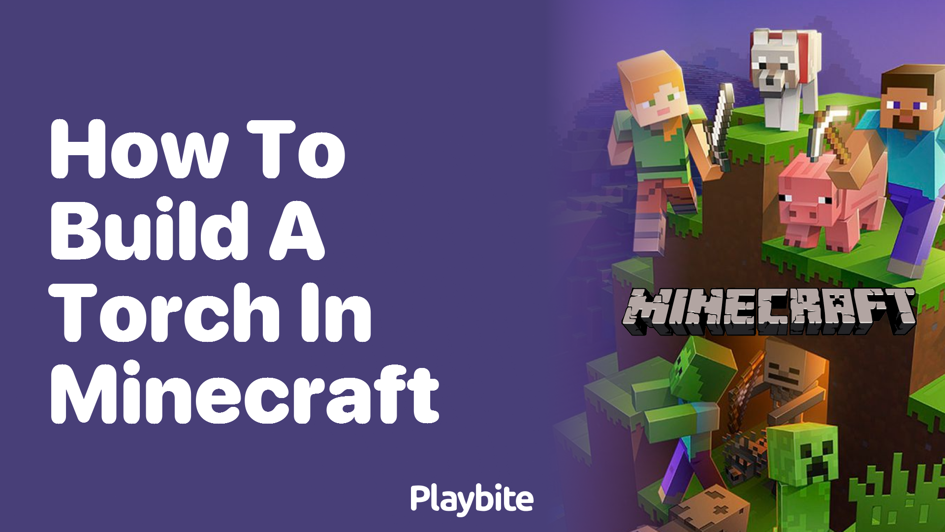 How to Build a Torch in Minecraft - Playbite