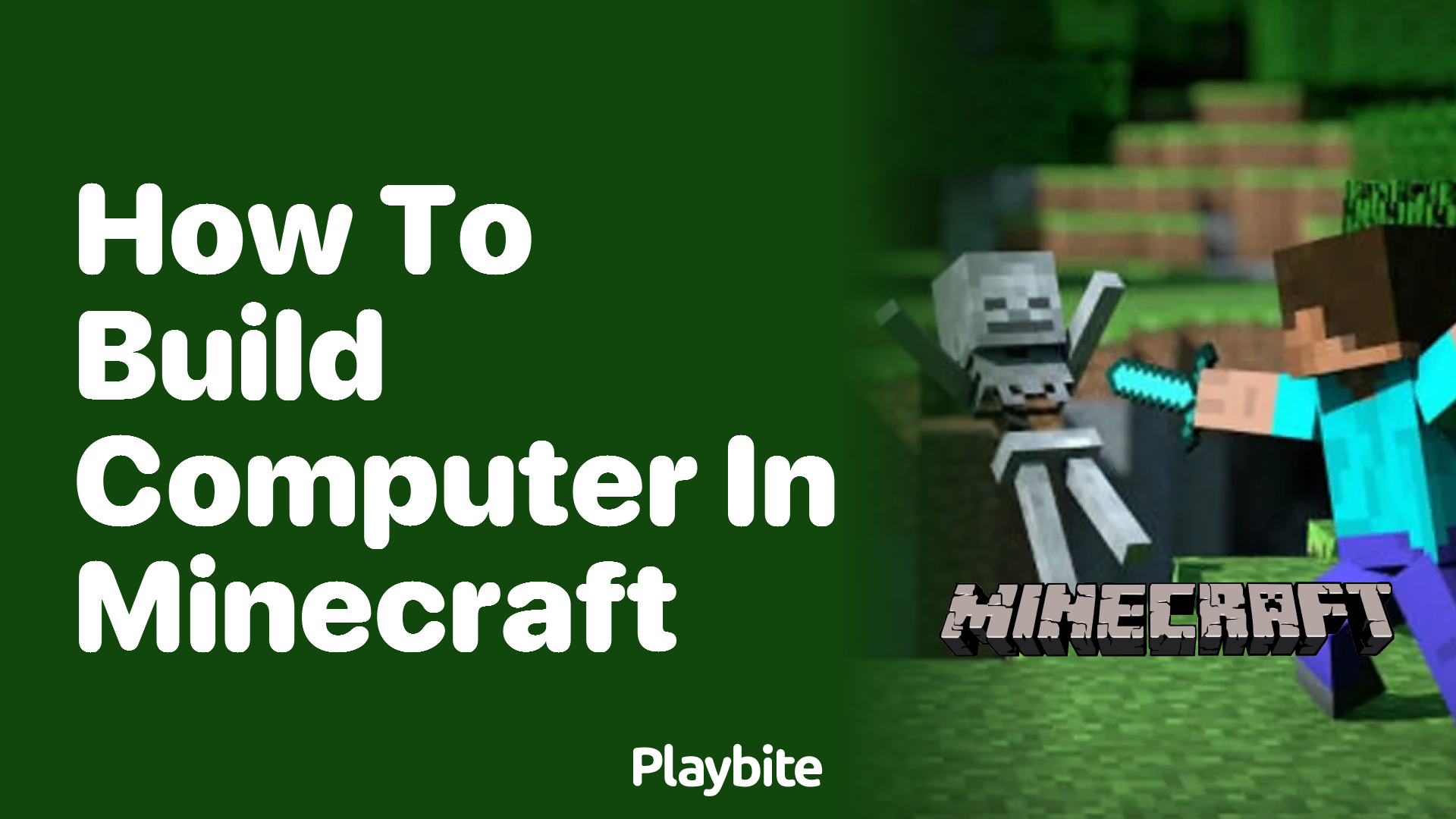 How to Build a Computer in Minecraft - Playbite