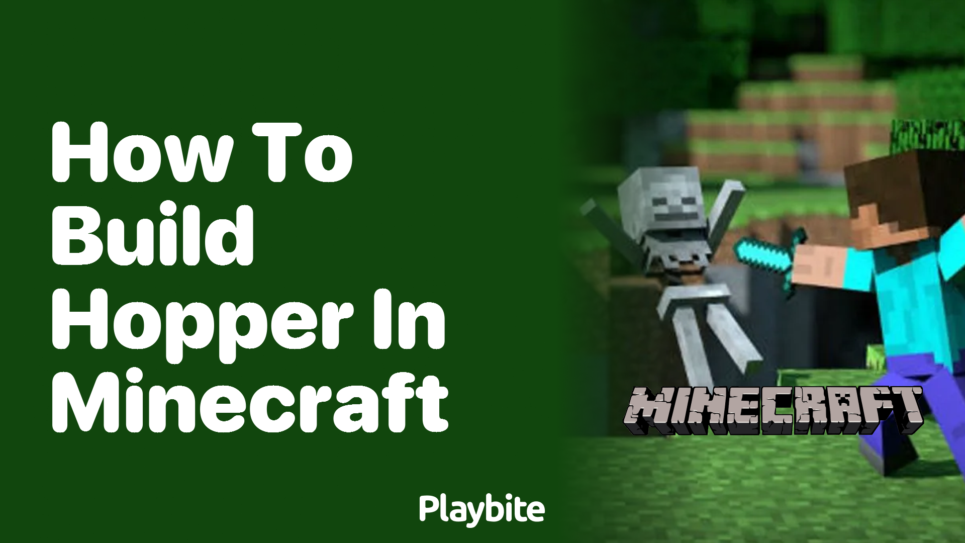 How to Build a Hopper in Minecraft - Playbite