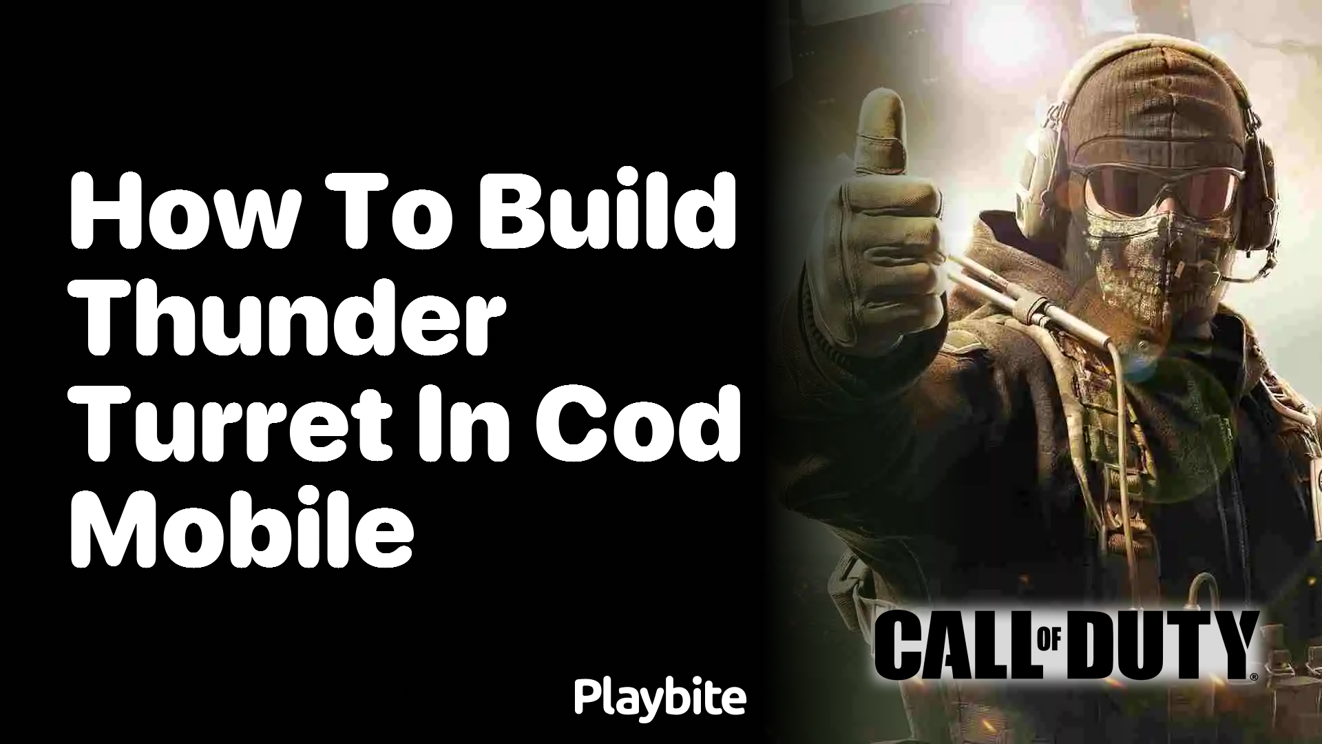 How to Build Thunder Turret in COD Mobile - Playbite