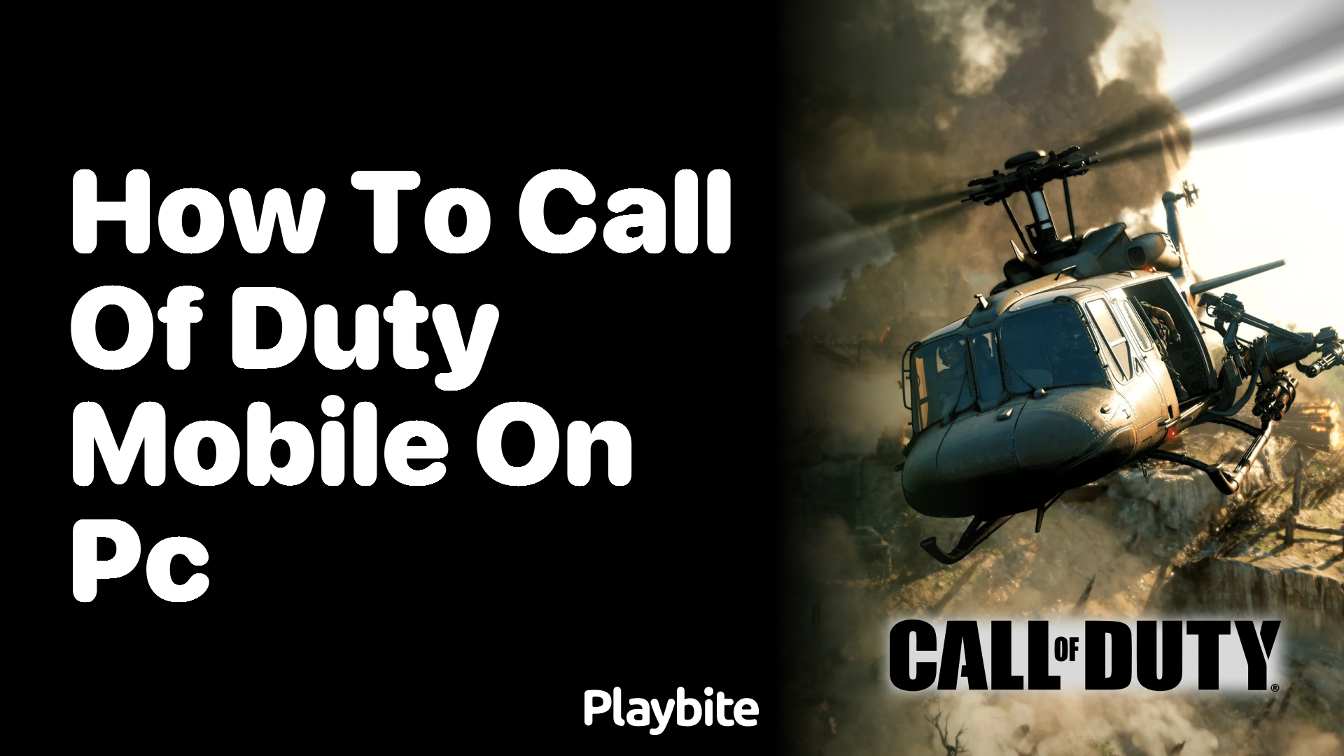 How to Play Call of Duty Mobile on PC - Playbite